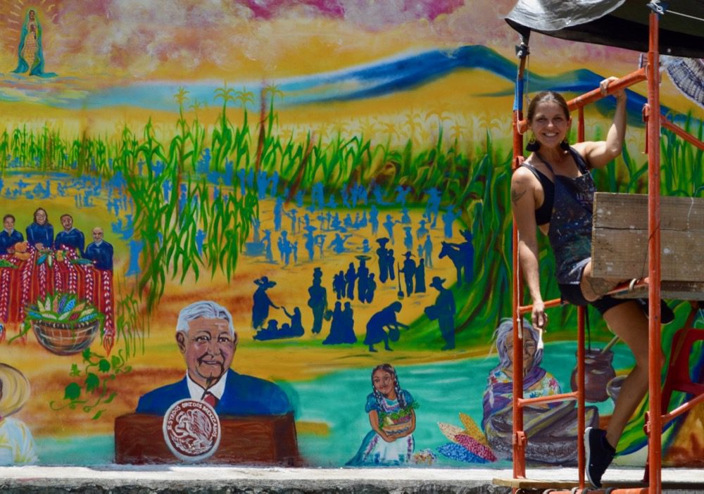 Oaxaca Mural Documents Struggle to Defend Native Corn - resilience